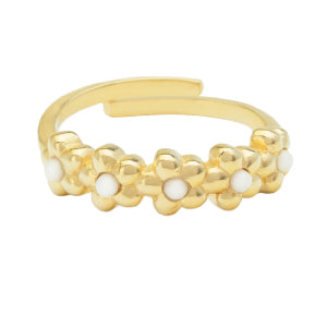 float Mandala Ring Gold