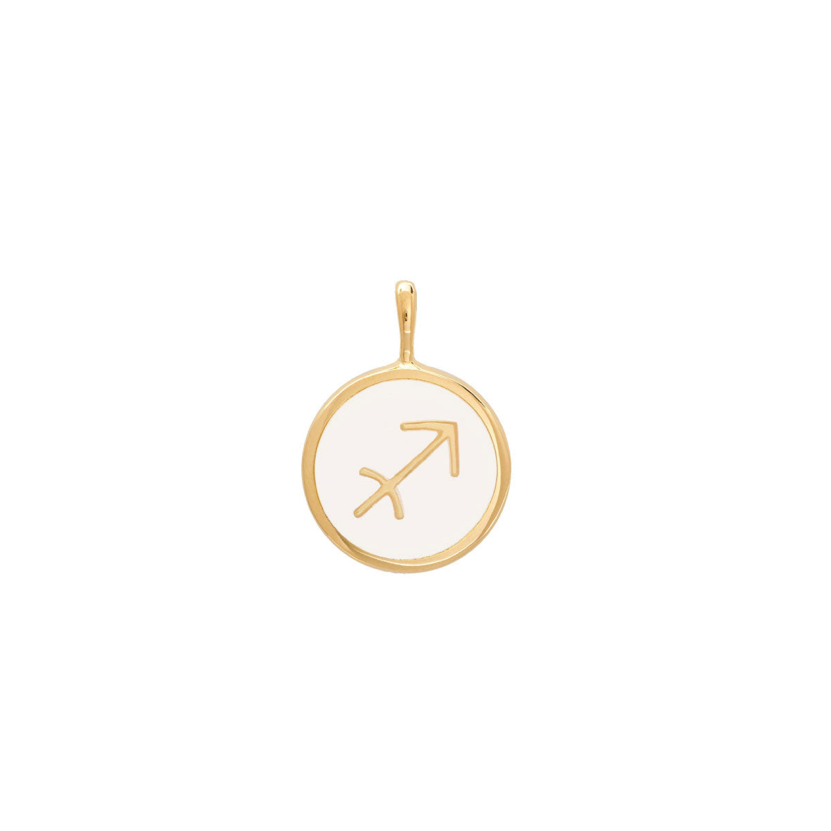 Dainty women's necklace pendant gold with zodiac symbol - Sagittarius ...